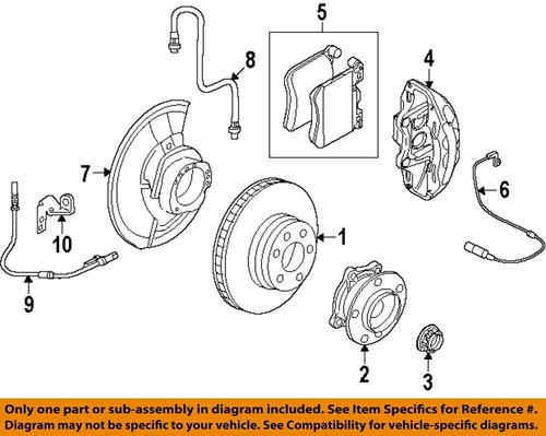 BMW OEM 15-16 X6 Front Brake-Disc Rotor 34112284901 | eBay