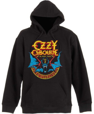 Ozzy Osbourne 'Bat Circle' (Noir) Pull à Capuche - NOUVEAU ET OFFICIEL ...