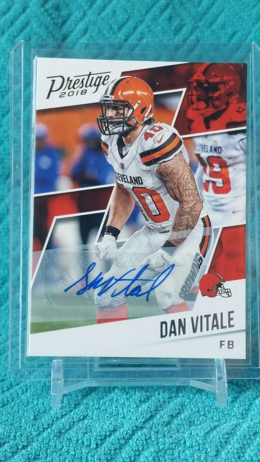 2018 Prestige Dan Vitale Autograph Cleveland Browns | eBay