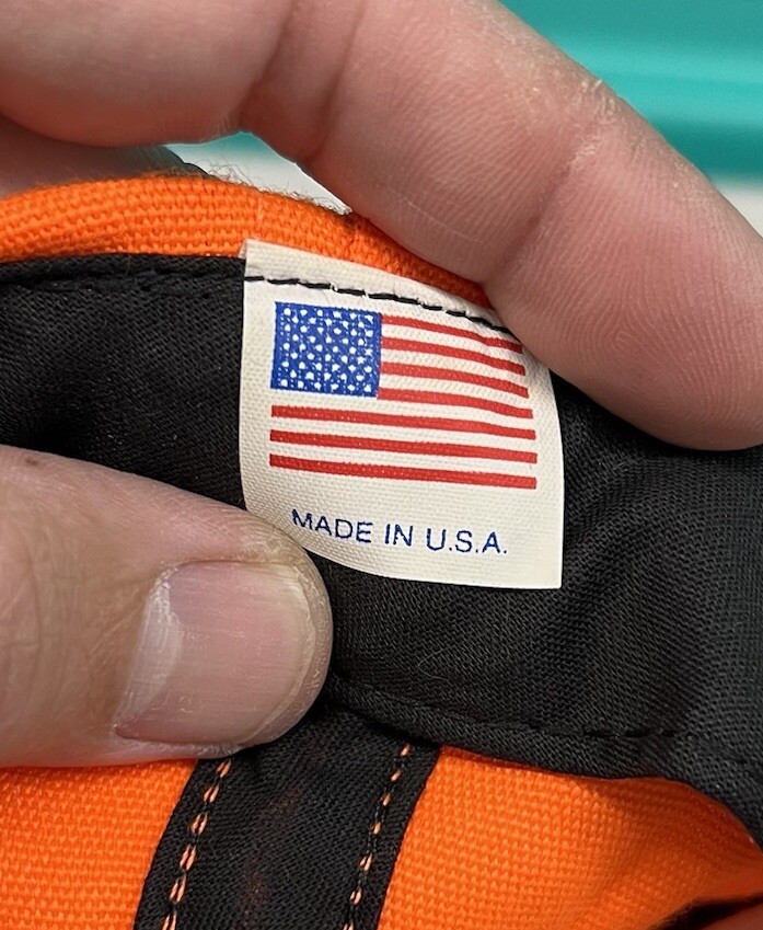 Vintage Pheasant Snapback Trucker Hat Cap Blaze Orange Embroidered USA ...