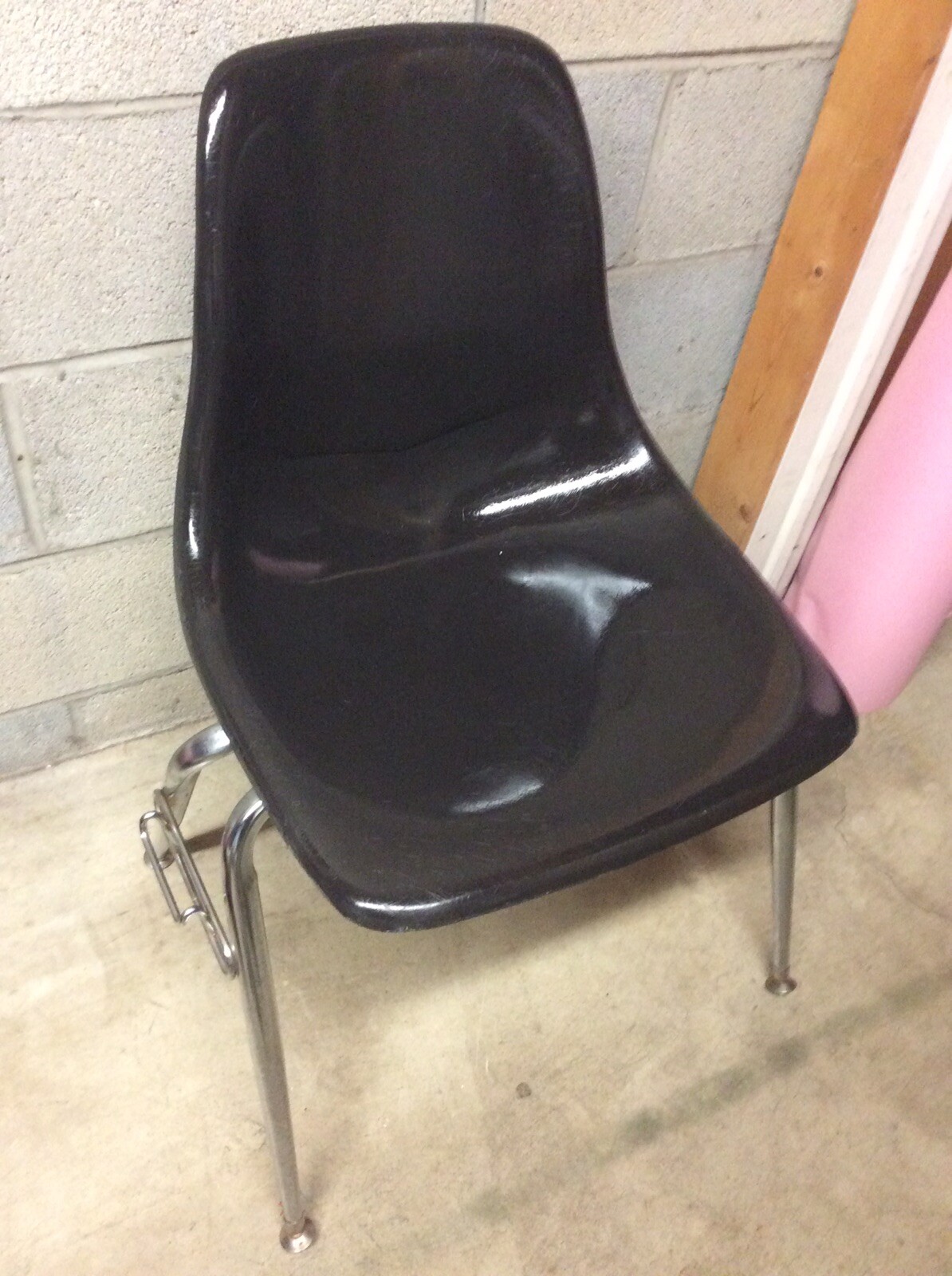 Vtg Mid-Century Unit Plastics Co. Fiberglass / Chrome Adult Size Chair ...