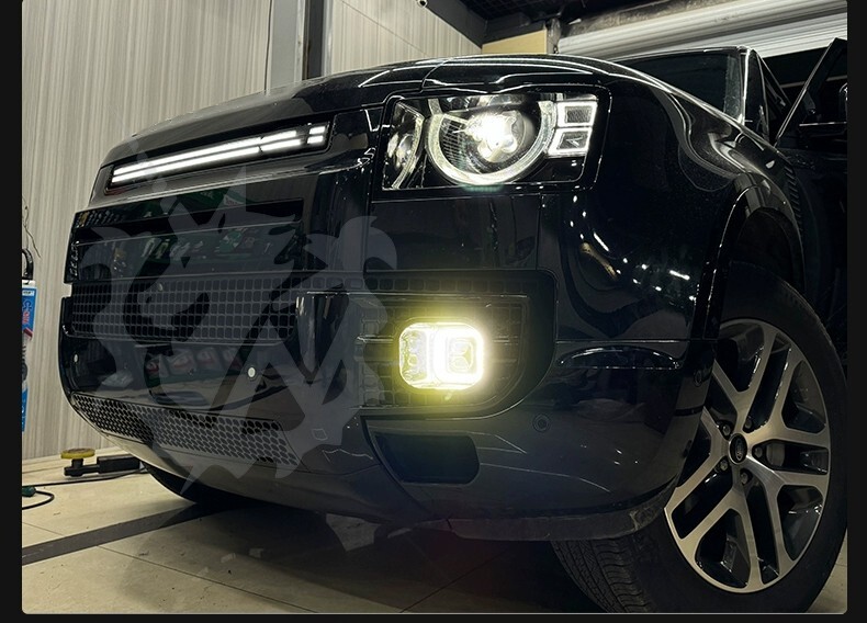 Fits for Defender 2020-2026 Front Yellow LED Fog Light Driving Lamp ...
