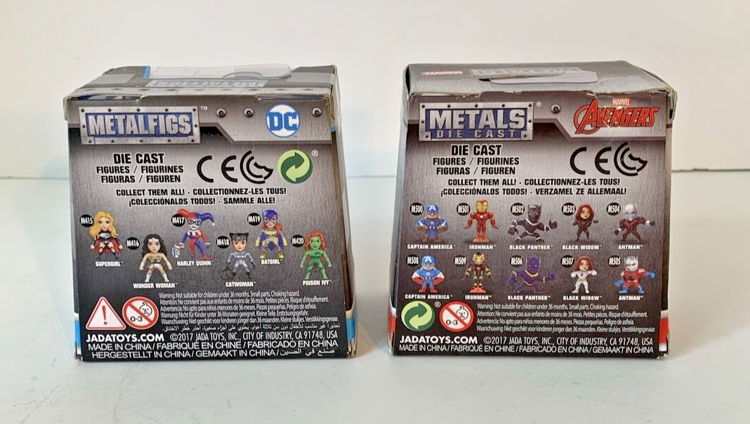 Metal Figs Marvel Black Widow and DC Poison Ivy-Die Cast Figures New In ...