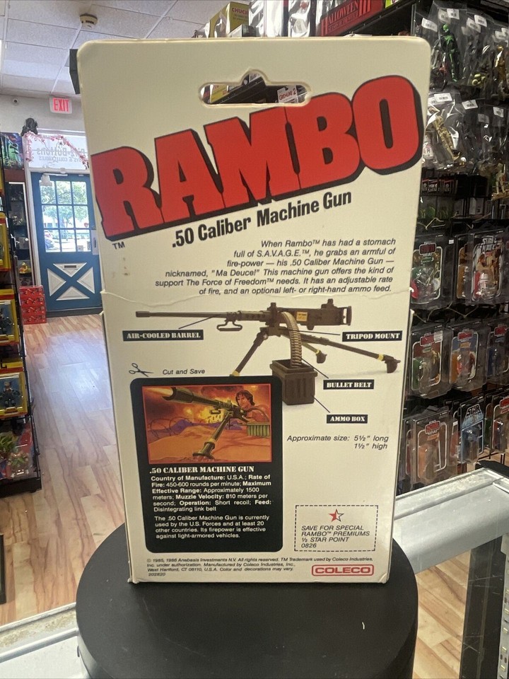 50 Caliber Machine Gun Toy (Vintage Rambo 1986, Coleco) | eBay