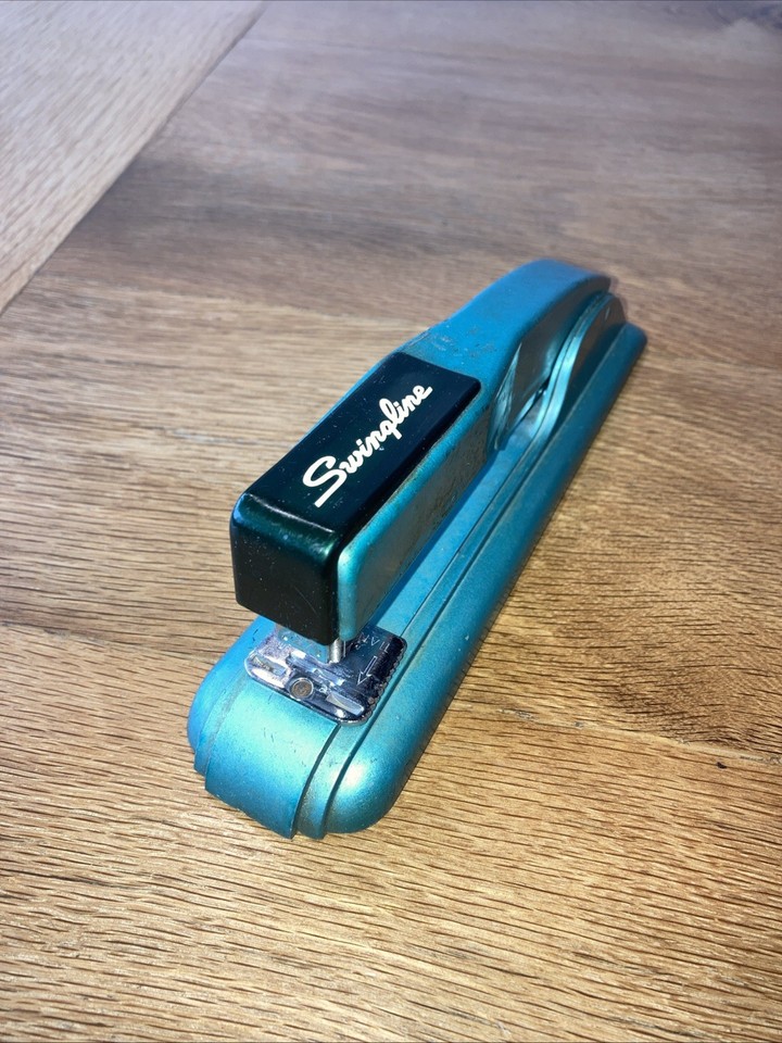 Vintage Swingline #27 Stapler Teal Green USA Art Deco Retro- Tested And ...