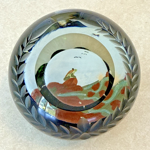 Vintage Art Glass Paperweight Tony's Frankton Indiana St. Clair Joe ...
