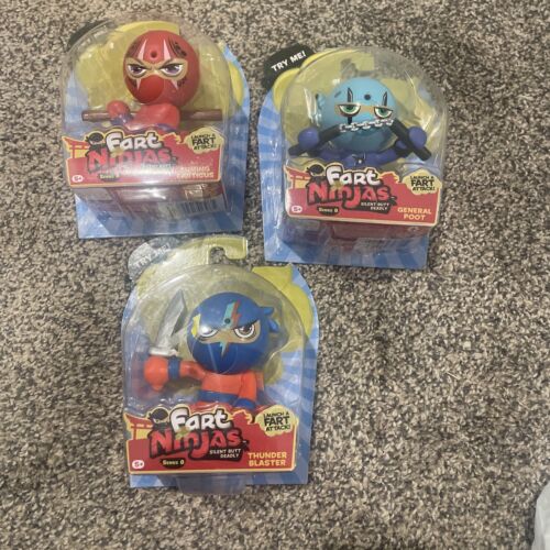 3 Fart Ninja Series 8 Fart Blaster Fart Sound Maker Toy Motion ...