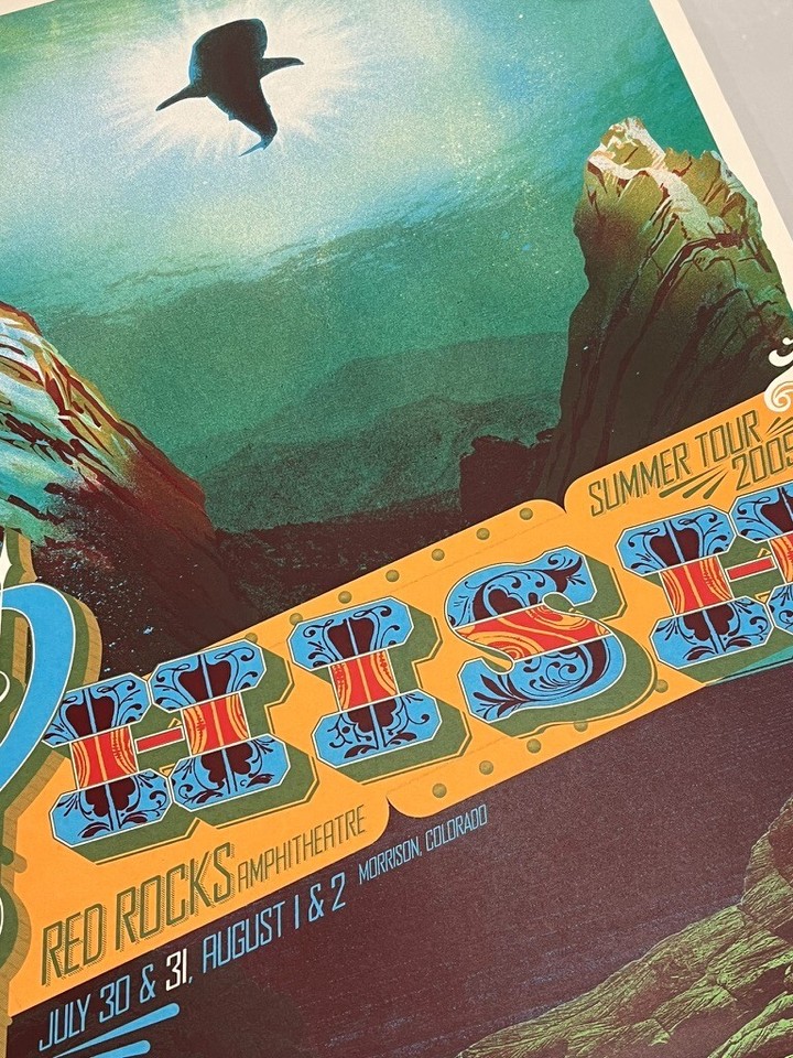 Phish Red Rocks 2009 Print Poster Not Pollock Wes Winship | eBay