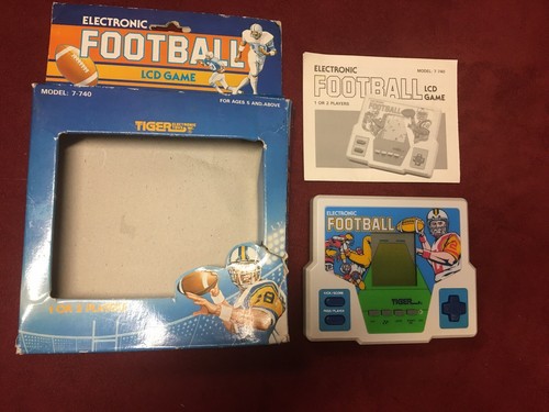 Electronic Football Handheld Game by Tiger - Works - Complete - Damaged ...
