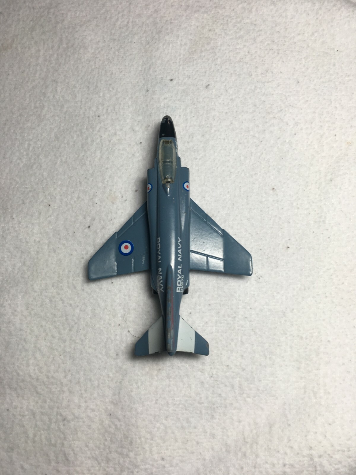 VINTAGE MATCHBOX HARRIER F-4E ROYAL NAVY DIE CAST MILITARY AIRPLANE ...