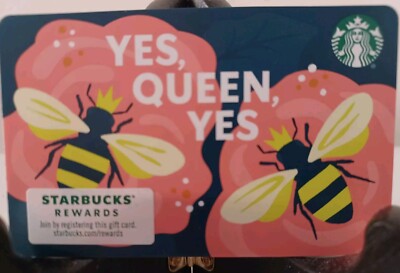 STARBUCKS CARD 2020 " YES, QUEEN, YES " BRAND NEW 🐝 VHTF 🐝 GREAT PRICE ...