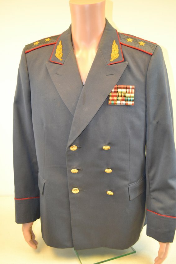 SOVIET RUSSIAN USSR POLICE MVD 2 STAR GENERAL UNIFORM TUNIC | eBay