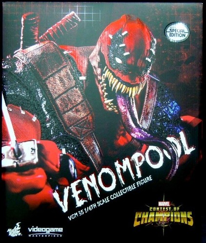 HOT TOYS VGM35 B VENOMPOOL 1/6 Figure Marvel Special Edition Exclusive ...