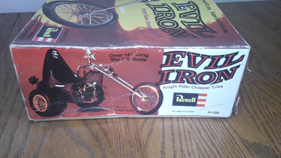 vintage Revell Evil Baron model kit 14" long Knight Rider chopper NC ...