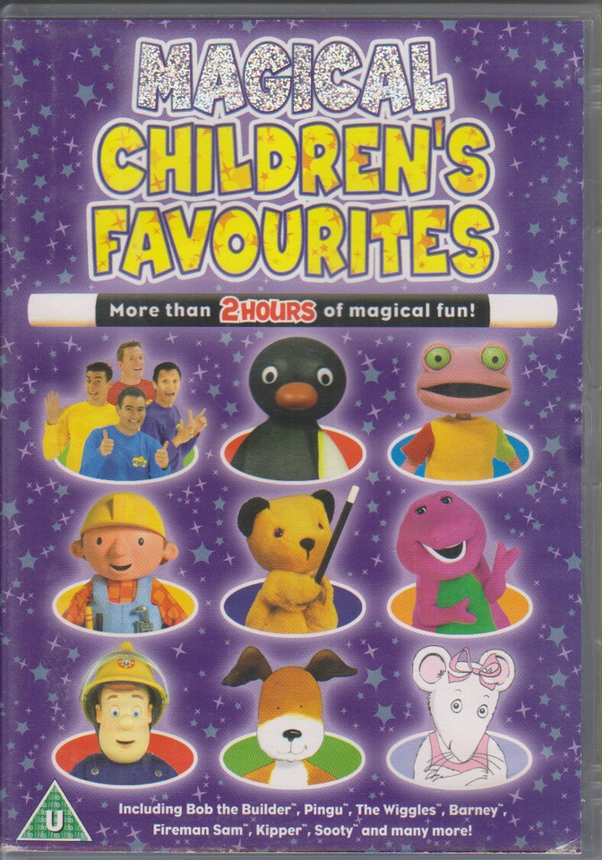 Childrens Favourites DVDs Wiggles Fireman Sam Bob the Builder ...