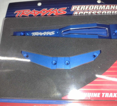 Traxxas Front Chassis Brace Blue 6061-T6 Aluminum TMaxx Slash 6S ...