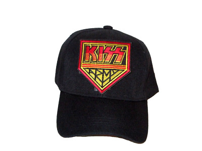 KISS ARMY Music Band Logo Patch Adjustable Baseball Cap Black Hat | eBay