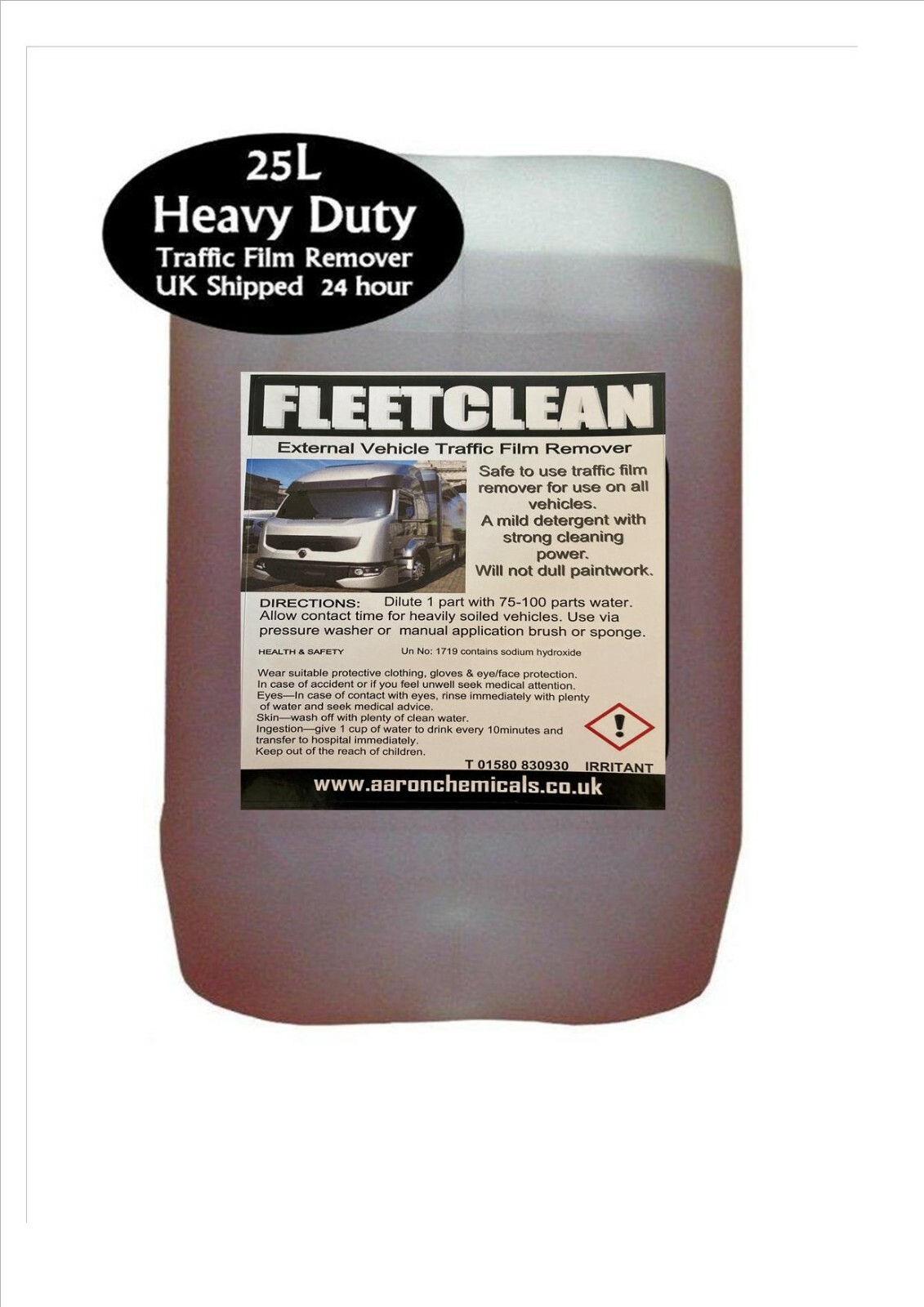 25L TFR Fleetclean Traffic Film Remover Car Bus Truck Wash Cleaner BEST ...