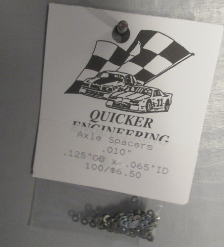 PACKAGE QUICKER ENGINEERING "NEW" AXLE SPACERS .010" (100) | eBay