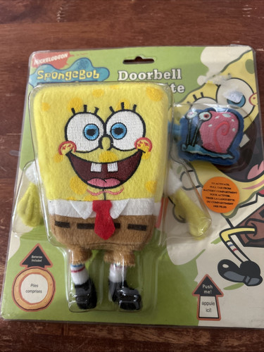 Vintage 2003 SpongeBob SquarePants PLUSH TOY DOOR BELL BNIP Featuring ...