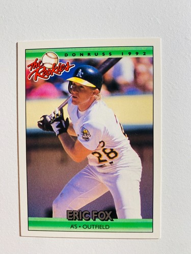 1992 DONRUSS #39 ERIC FOX ROOKIE NM-MT MLB BASEBALL CARD | eBay