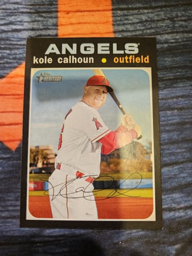2020 Topps Heritage Short Print Kole Calhoun #463 | eBay