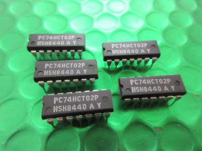 PC74HCT02P 74HCT02 PHILIPS ORIGINAL Quad 2-Input NOR Logic Gate. DIP14 ...