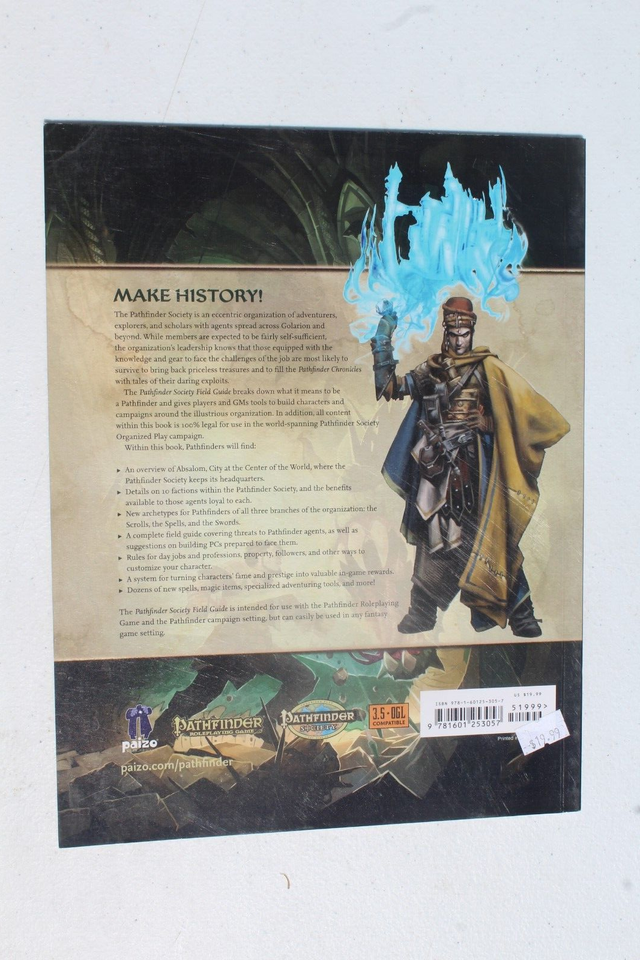 Pathfinder Society Field Guide Pathfinder 1.0 USED softback Paizo ...