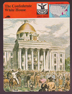 THE CONFEDERATE WHITE HOUSE Montgomery Alabama Art 1980 STORY OF ...
