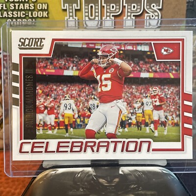 2022 PANINI SCORE FOOTBALL GOLD CELEBRATION #C-PM PATRICK MAHOMES II ...