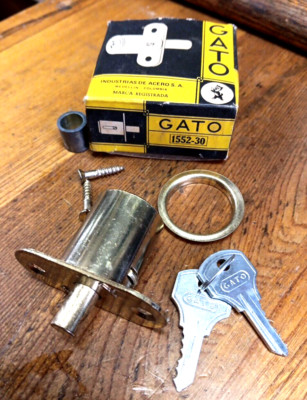 Antique Sliding WOOD Door Cabinet Display Case Lock NOS WITH KEYS | eBay