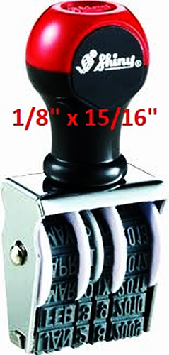 Traditional Date Stamp - 1/8" X 5/16" Wide -Requires ink Pad sold ...