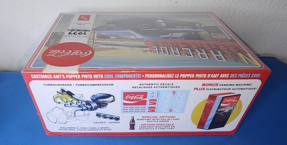 AMT Coca Cola 1977 Ford Pinto Pintera W/Vending machine 1/25 Sealed ...