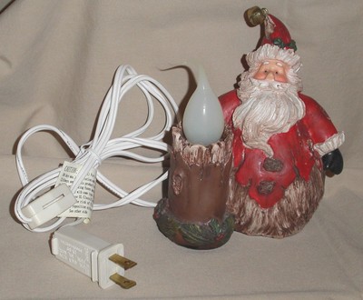 Vintage Old World Christmas SANTA CLAUS NITE LIGHT 5.5" Tall Country ...