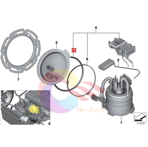 Fuel Pump Tank Seal For BMW F22 F23 F87 G01 F30 F34 F31 F36 F32 F82 F83 ...