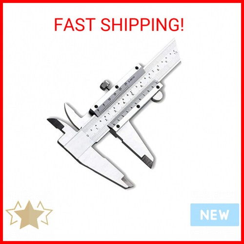 Spurtar Vernier Caliper, 6" Stainless Steel Non Digital Calipers, 0 ...