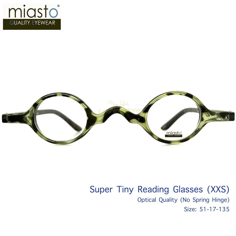 MIASTO "MINI ITALY" EXTRA SMALL ROUND RETRO BOHO VINTAGE READERS ...