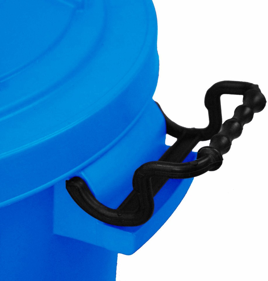 [Set of 2] 50L Dustbin With Clip Lock Lid Heavy Duty Rubbish Refuse Bin ...