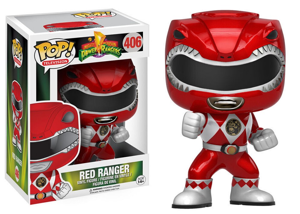Funko Pop! Vinyl: Power Rangers - Red Ranger - (Metallic) - Hot Topic ...