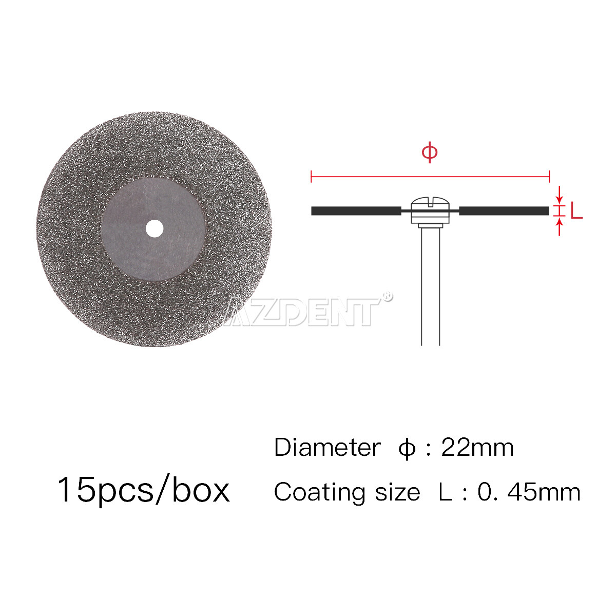 30pcs Dental Lab Diamond Disc Double Side Grit Cutting Disk Tool ...