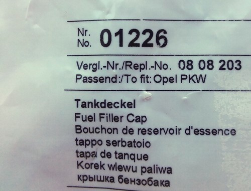 Febi Bilstein 01226 Fuel Filler Tank Cap 0808203 90501145 | eBay