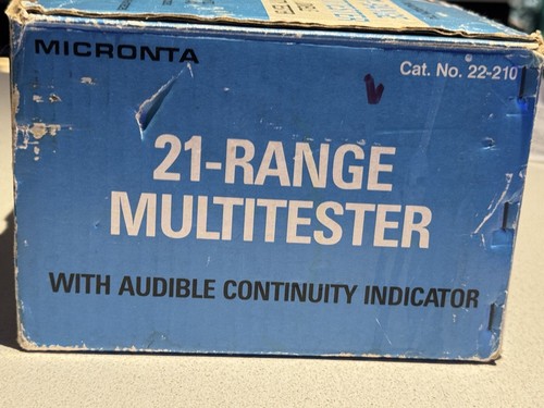 Micronta 22-210 21 Range Multitester Excellent w/Original Box, Not ...