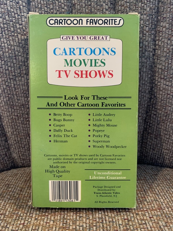 The Three Stooges Animated Cartoon VHS 5 Cartoons Gangster Dragster ...