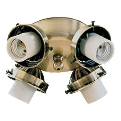 Quorum International 2401 Brass 4-Light Ceiling Fan Light Kit | eBay