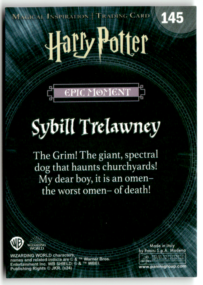 Panini Harry Potter Magical Inspiration 2025 145 Sybill Trelawney Wavy ...
