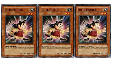 Yugioh- 3X Jutte Fighter - Common - Unlimited - TDGS-EN012 - Near Mint ...