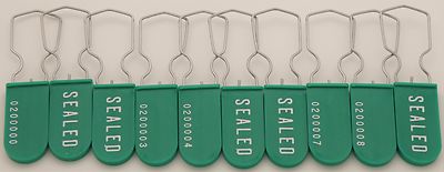 Utility Meter Tamper Evident Padlock Security Tag Lockout Seal Green ...