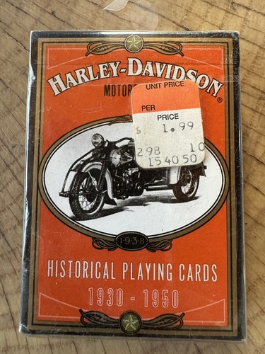 Harley Davidson Motorcycles Playing Cards Historical 1930 1950 HD NEW ...