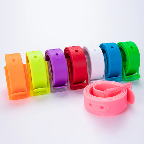 Adjustable Cut to Fit Rubber Plastic Jelly Silicone Casual Belt With ...