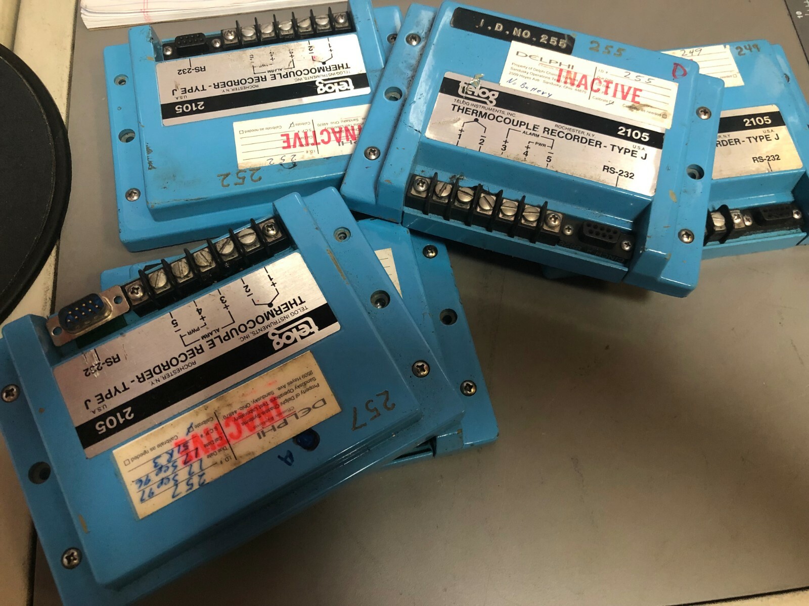 TELOG 2105-J / 2105J 2105 Type J Thermocouple recorder | eBay